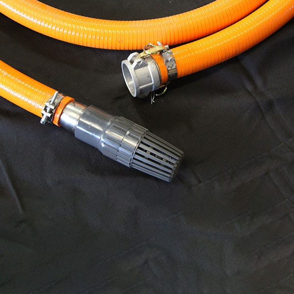 Suction Hose pumps water from ponds or rivers irrigation.